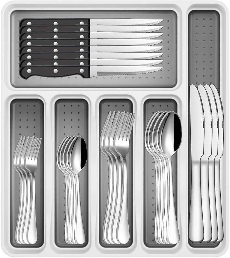 Discover the Ultimate Dining Experience with the JUNLIN 49-Piece Stainless Steel Silverware Set ...