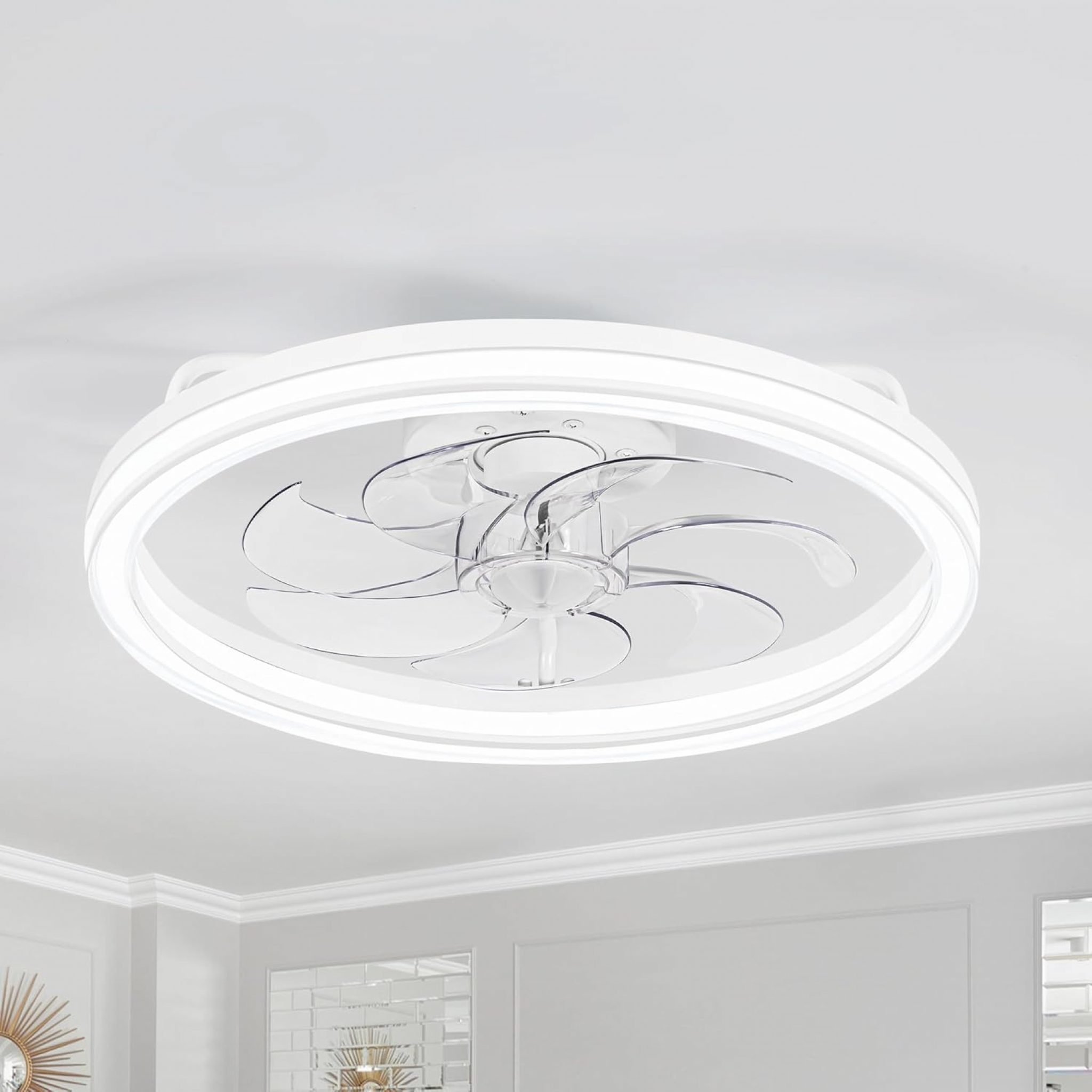Exploring the 20" Flush Mount Caged Ceiling Fan: Modern Comfort for ...