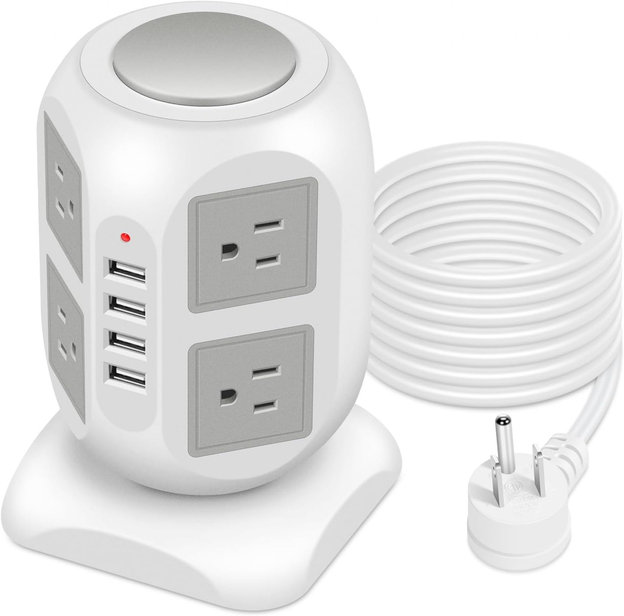 The Ultimate Guide to the 8-Outlet Power Strip Tower with 15 FT Extension Cord - Hunter Gregory ...