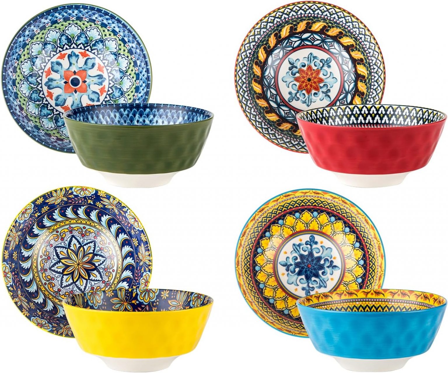 Discover the Charm of Bohemian Ceramic Soup and Cereal Bowls - Hunter ...