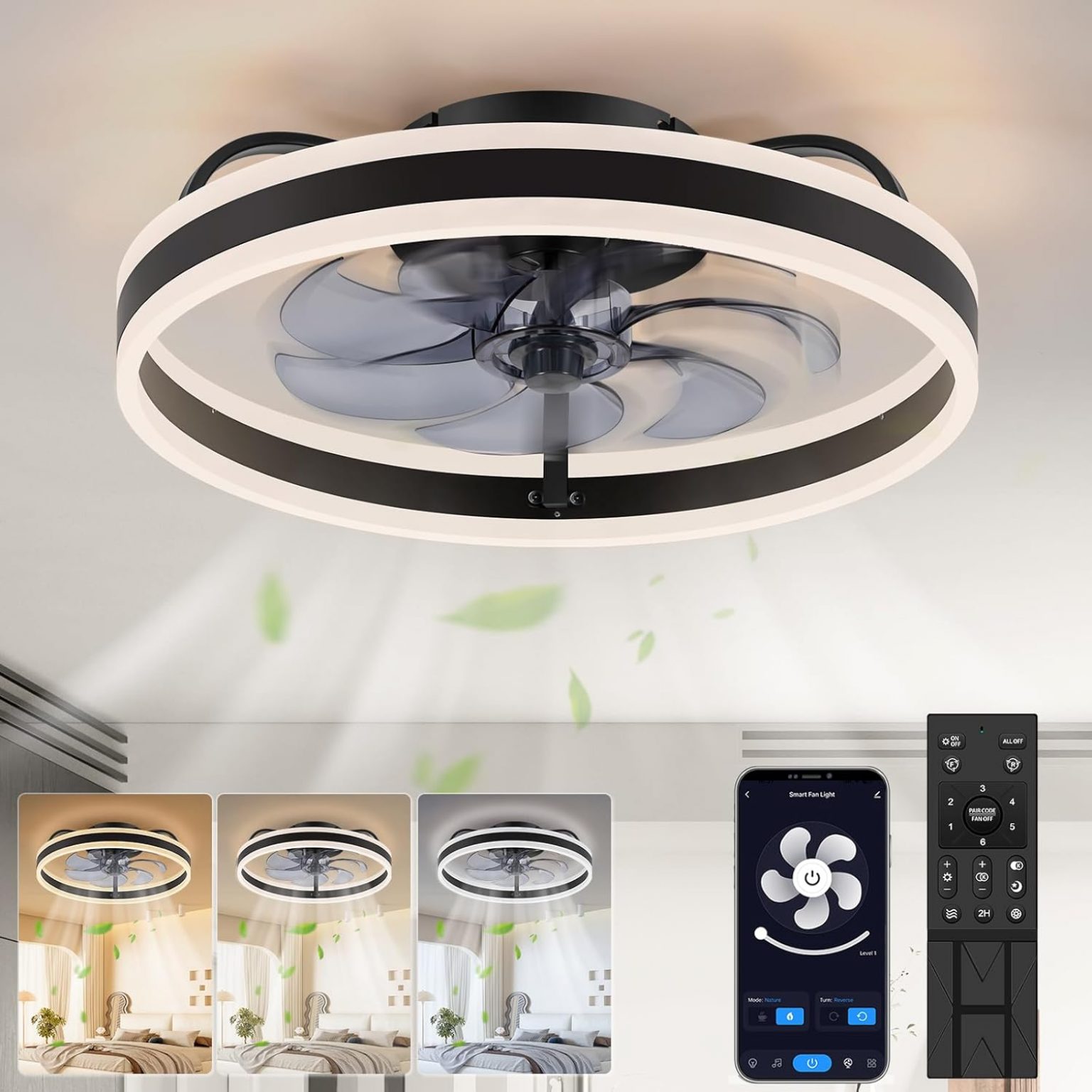 A Comprehensive Review of the Breezary 20 Inch Black Caged Ceiling Fan ...