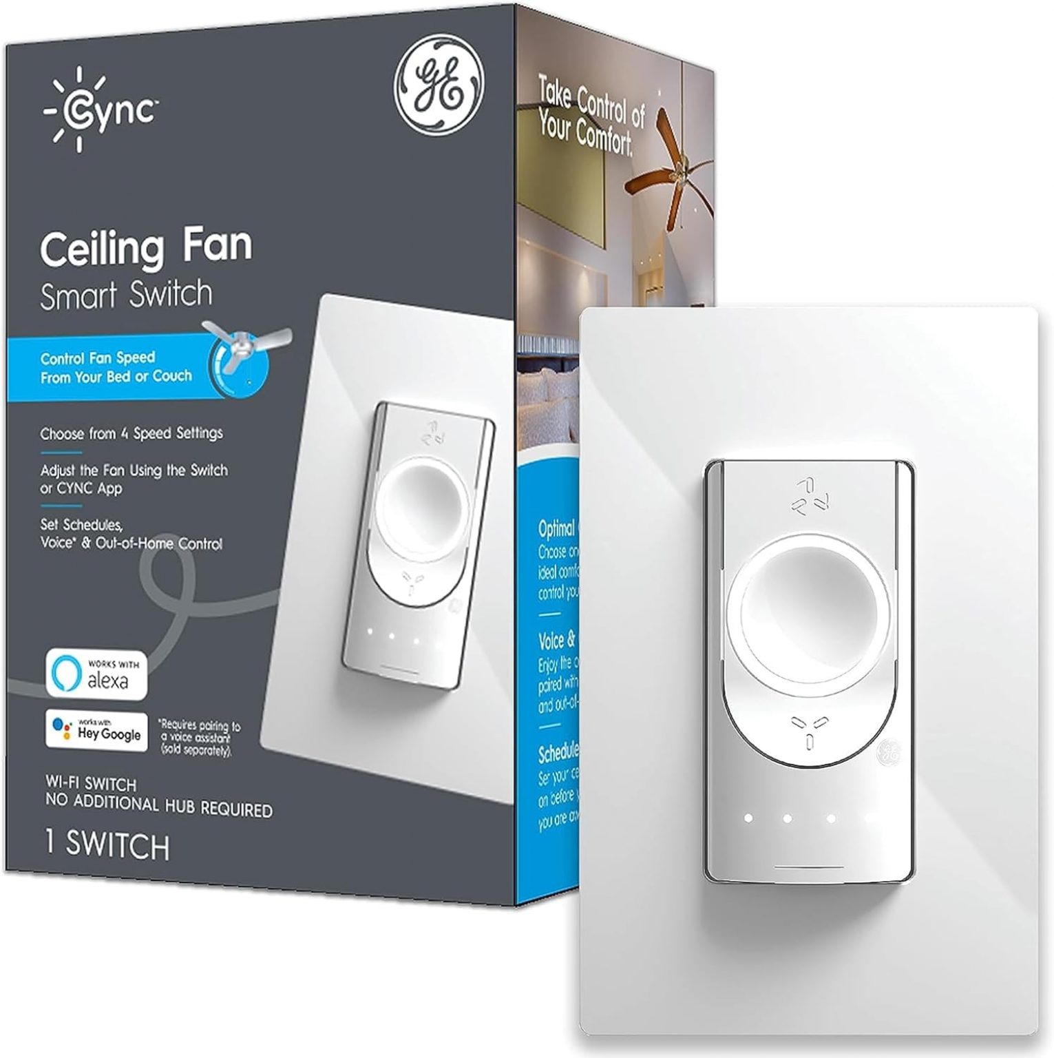 GE CYNC Smart Ceiling Fan Control Review - Hunter Gregory - Make More ...