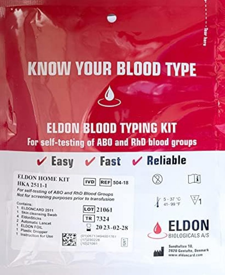 Discover Your Blood Type with the Original Home Blood Typing Kit ...
