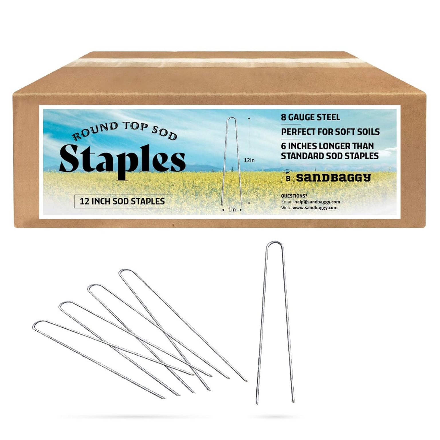 The Ultimate Guide to Sandbaggy 12-inch Landscape Staples - Hunter ...