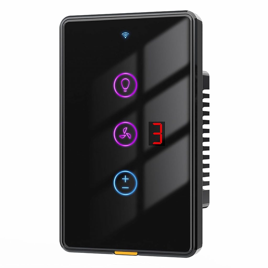 YIFAN WiFi Smart Ceiling Fan Light Wall Switch Review - Hunter Gregory ...