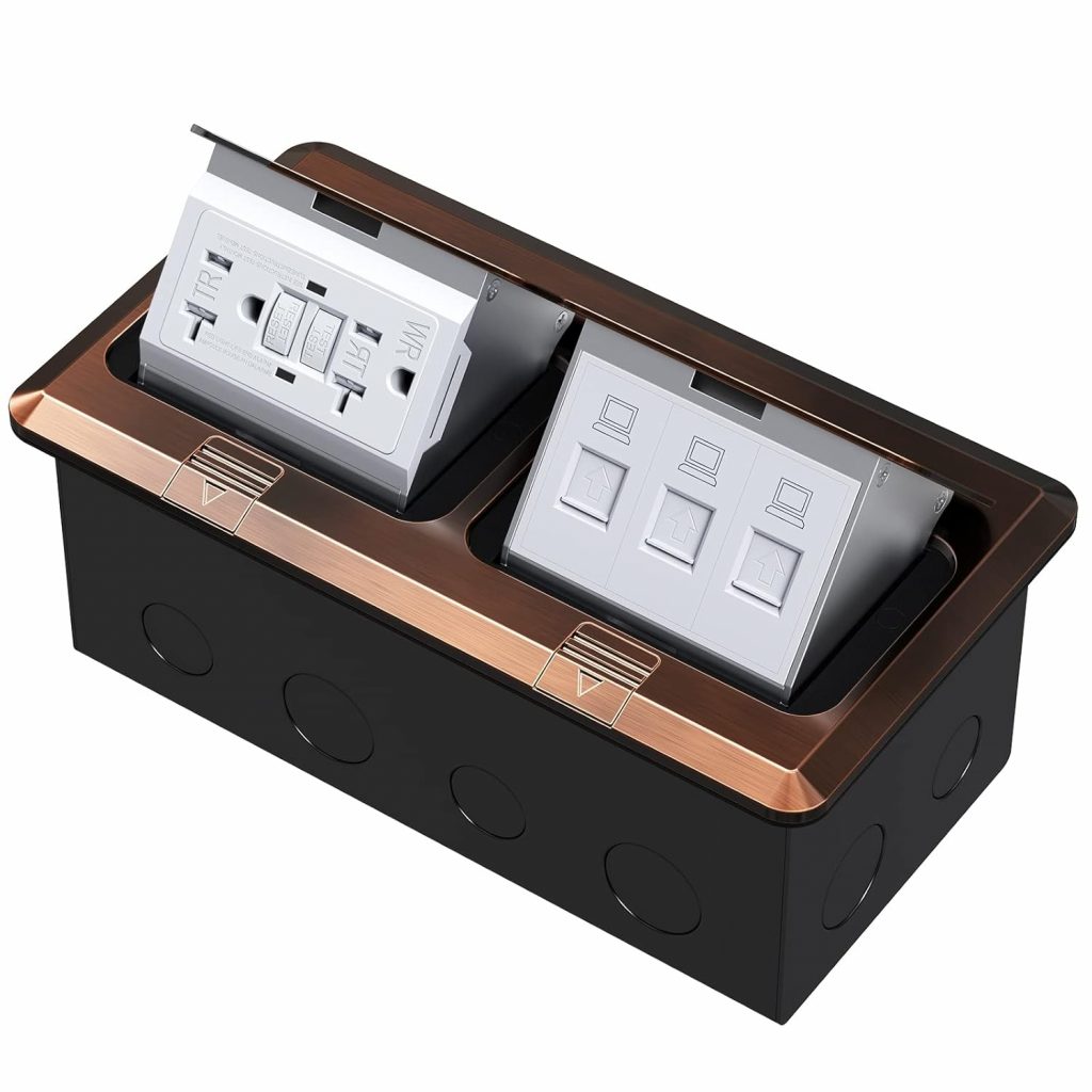 The Ultimate Guide to KYHSHJ Dual Pop-Up Floor Electrical Outlet Box ...